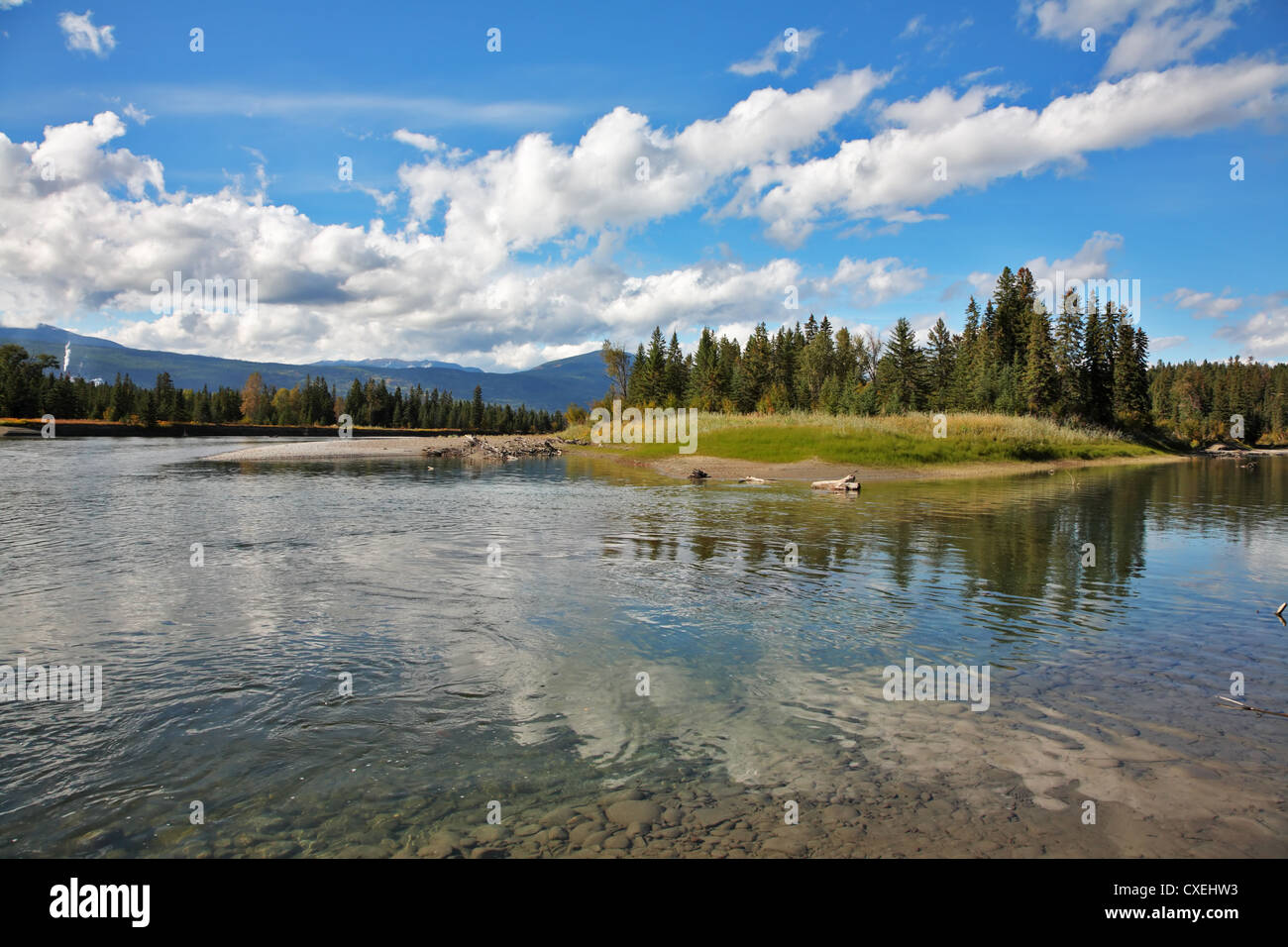 The shallow river Stock Photo - Alamy