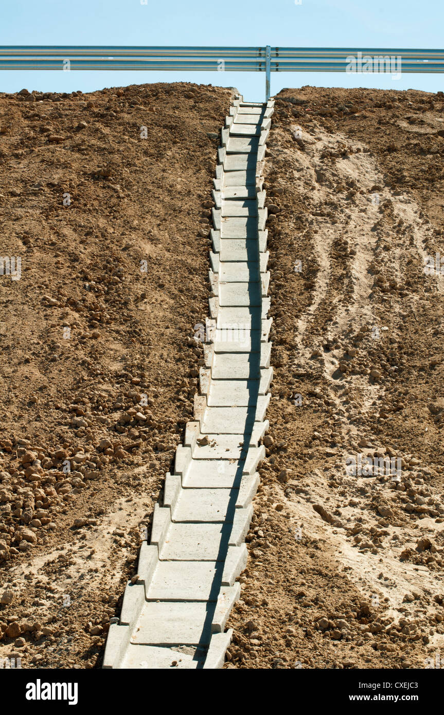 Drainage drain water of highway Stock Photo - Alamy
