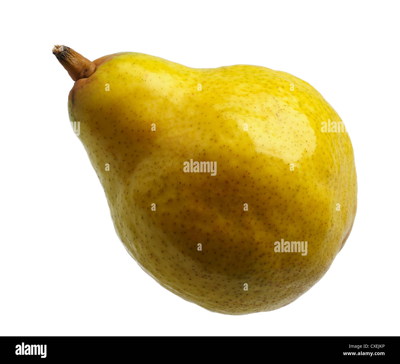 Yellow pear on a white background, isolated Stock Photo - Alamy