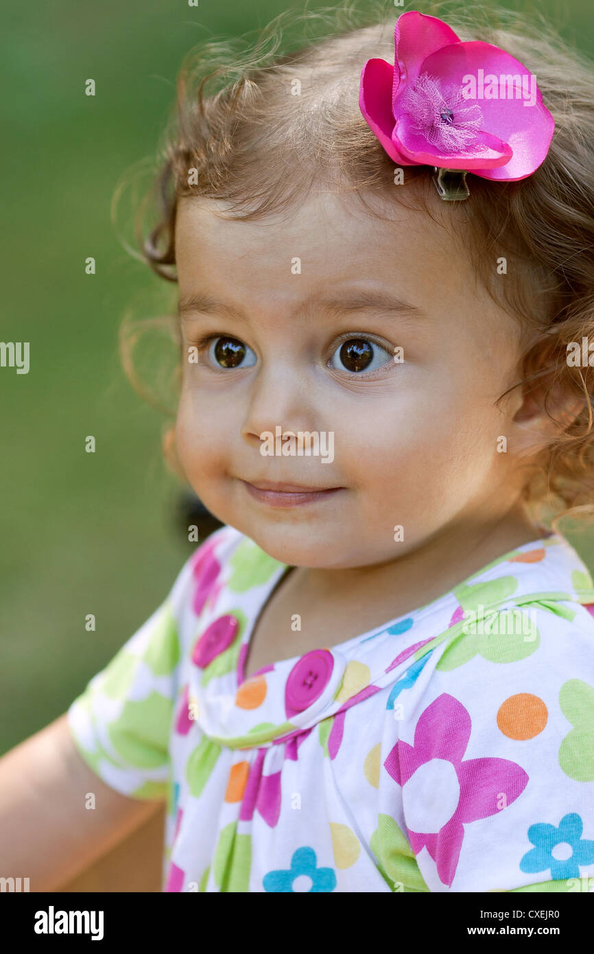 Smiling baby girl Stock Photo - Alamy