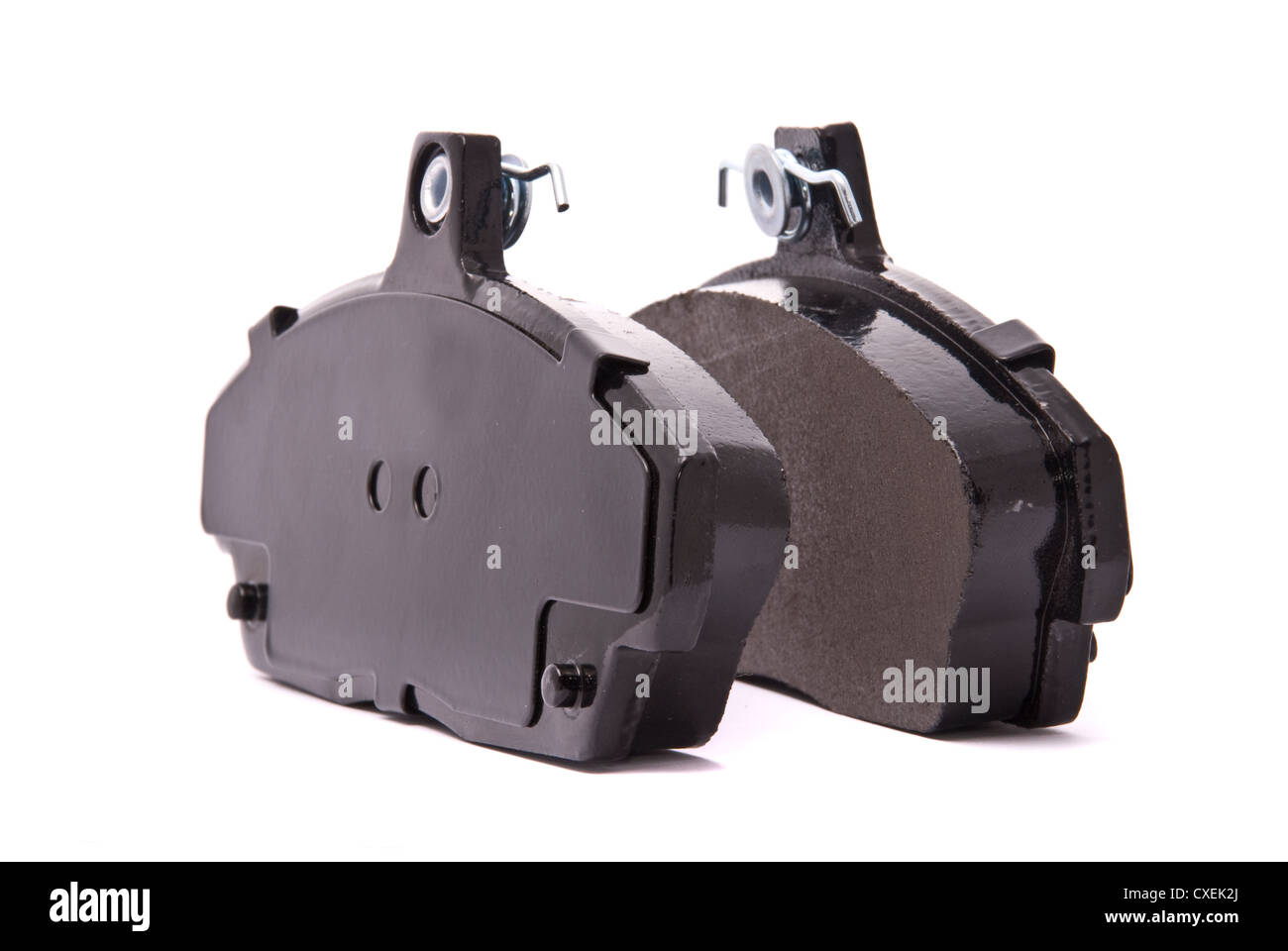 Brake pads on a white background Stock Photo - Alamy