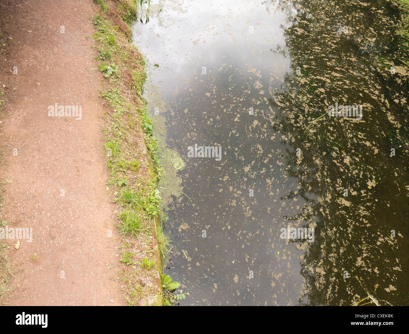 Canal footpath, canal towpath Stock Photo - Alamy