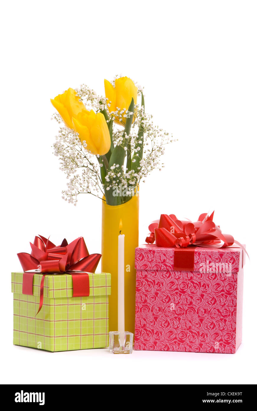 Gift box candle Cut Out Stock Images & Pictures - Alamy
