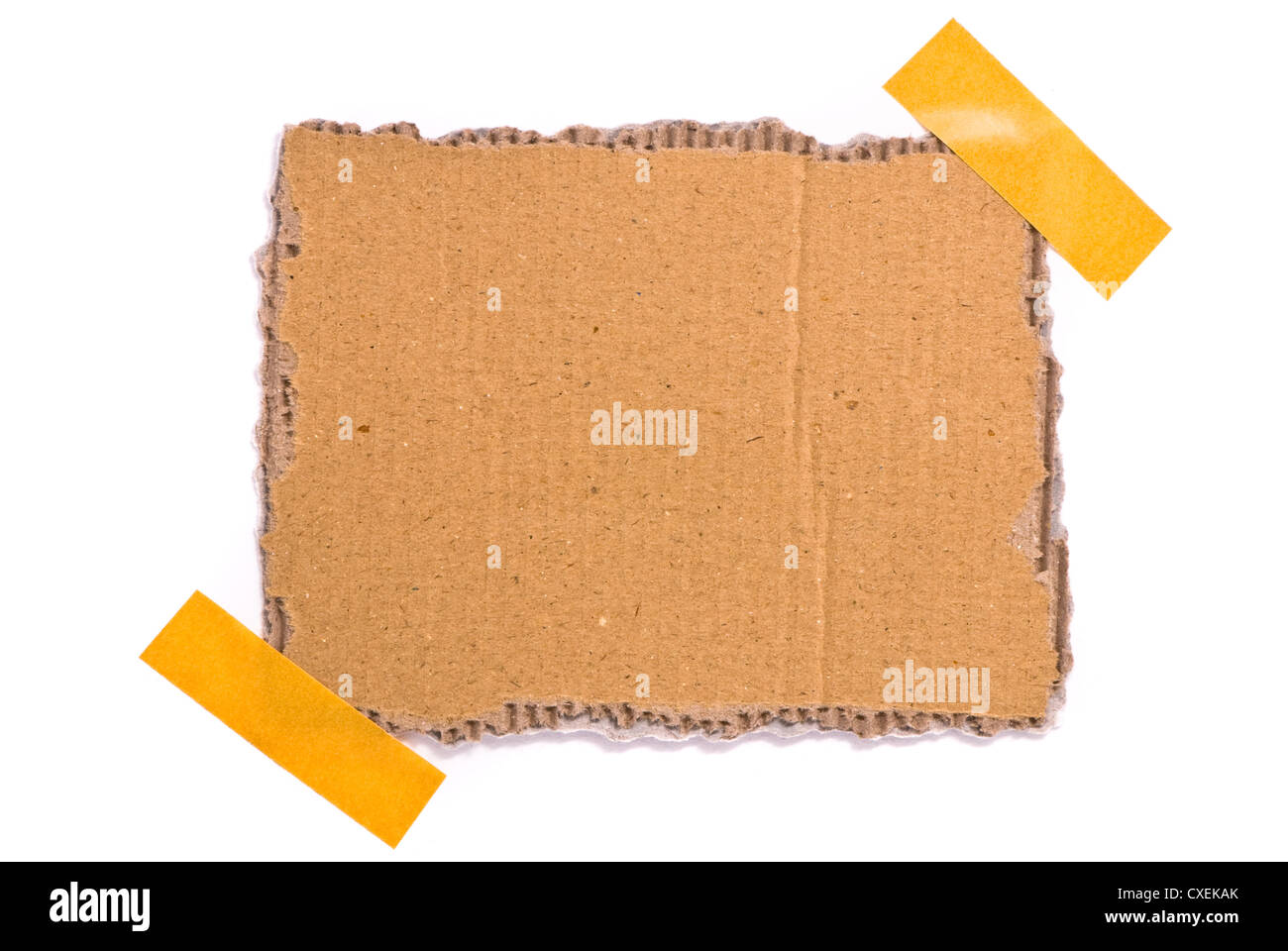 Isolated grungy taped up cardboard Stock Photo - Alamy