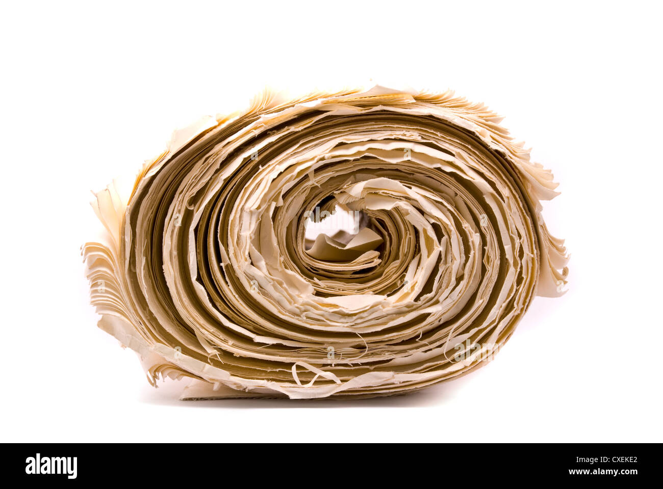 Rolled up old paper Stock Photo - Alamy