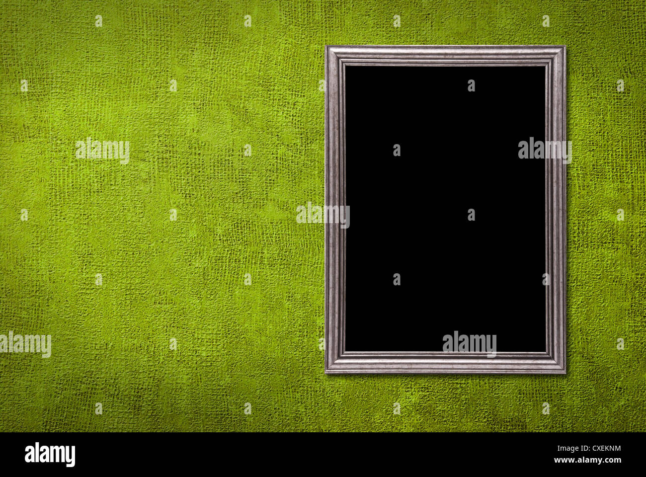 Frame on green background hi-res stock photography and images - Alamy