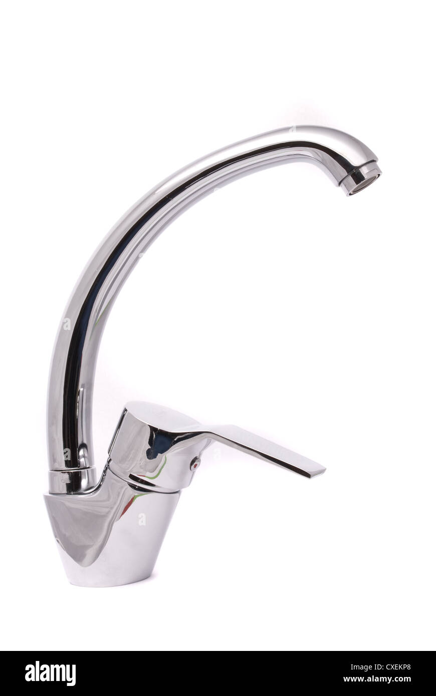 mixer tap isolated on a white background Stock Photo - Alamy