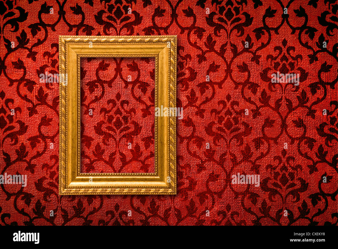Red Ornate Frame