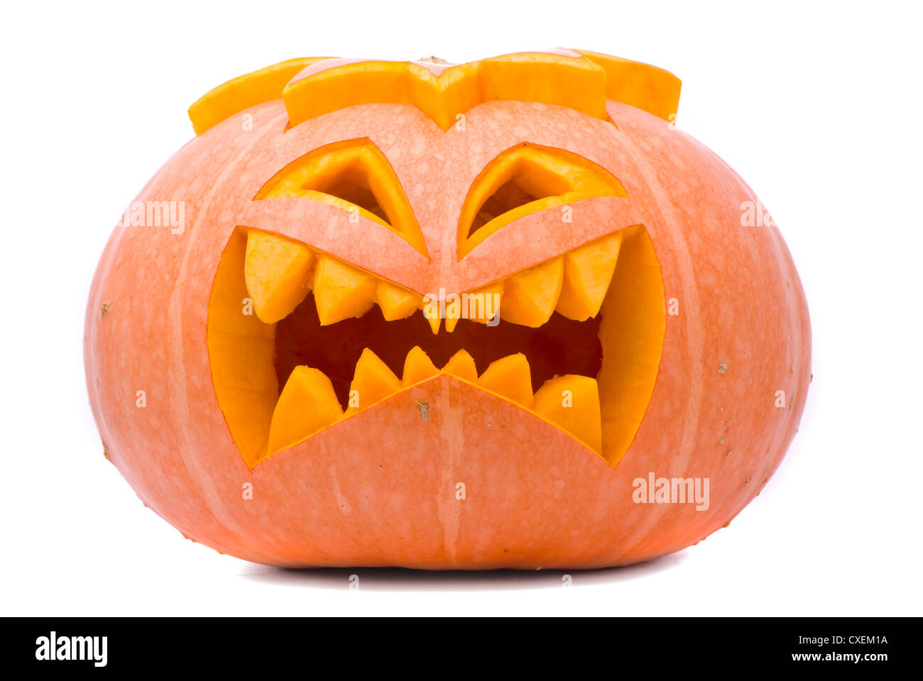 Evil Halloween pumpkin Stock Photo - Alamy