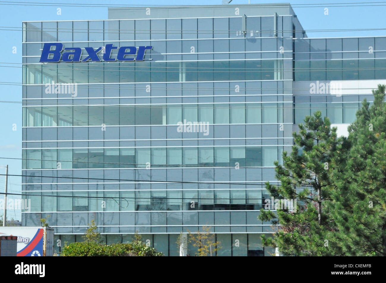 office bldg of Baxter Stock Photo - Alamy