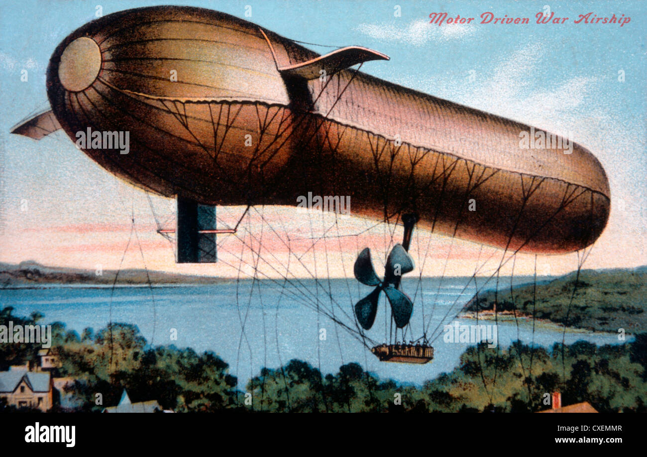 1909 airship hi-res stock photography and images - Alamy