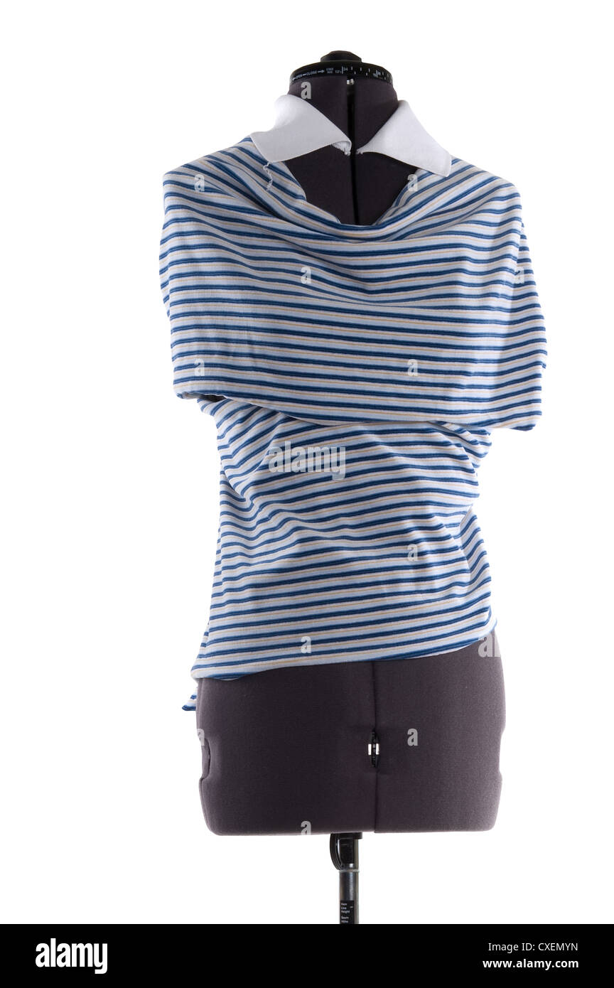 object on white - isolated fabric on a mannequin Stock Photo - Alamy