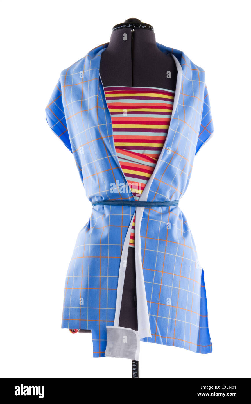 object on white - isolated fabric on a mannequin Stock Photo - Alamy