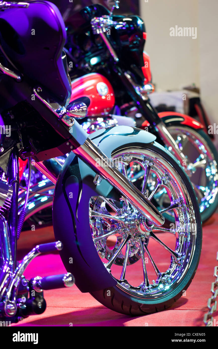 Closeup of motorcycle wheel Stock Photo - Alamy