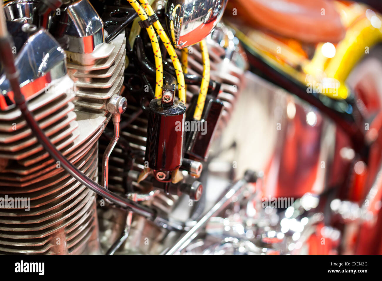 Motor bike detail Stock Photo - Alamy