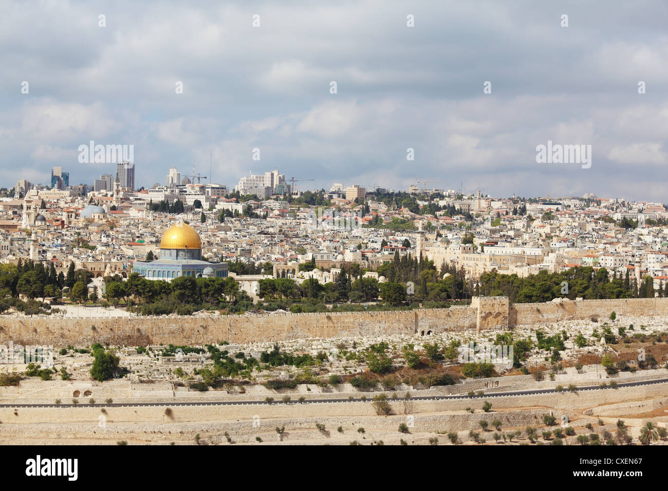 The modern city of ancient Jerusalem Stock Photo - Alamy