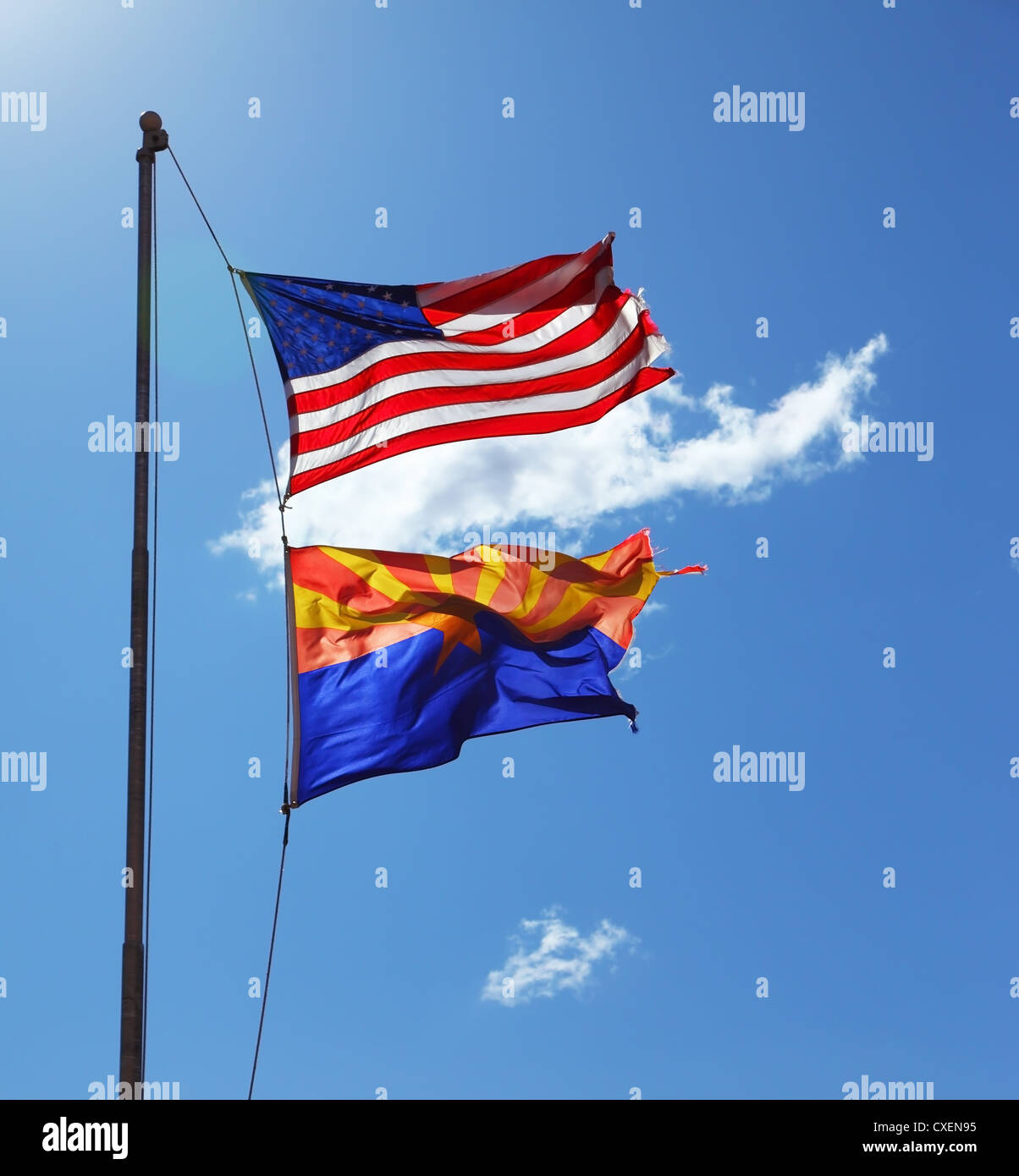 Two national flags hi-res stock photography and images - Alamy