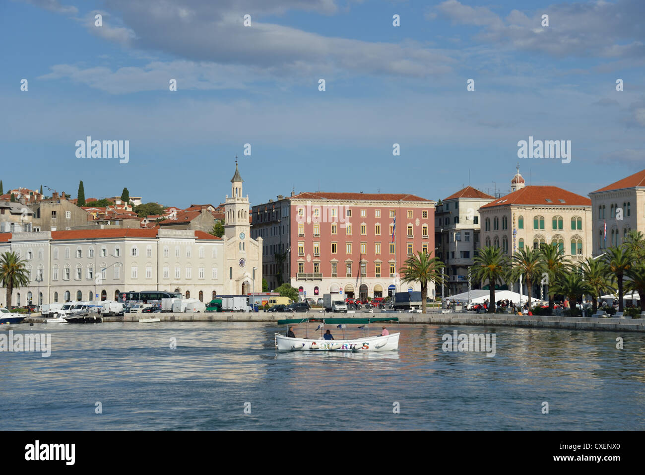 The Riva Waterfront, Split, Split-Dalmatia County, Croatia Stock Photo ...