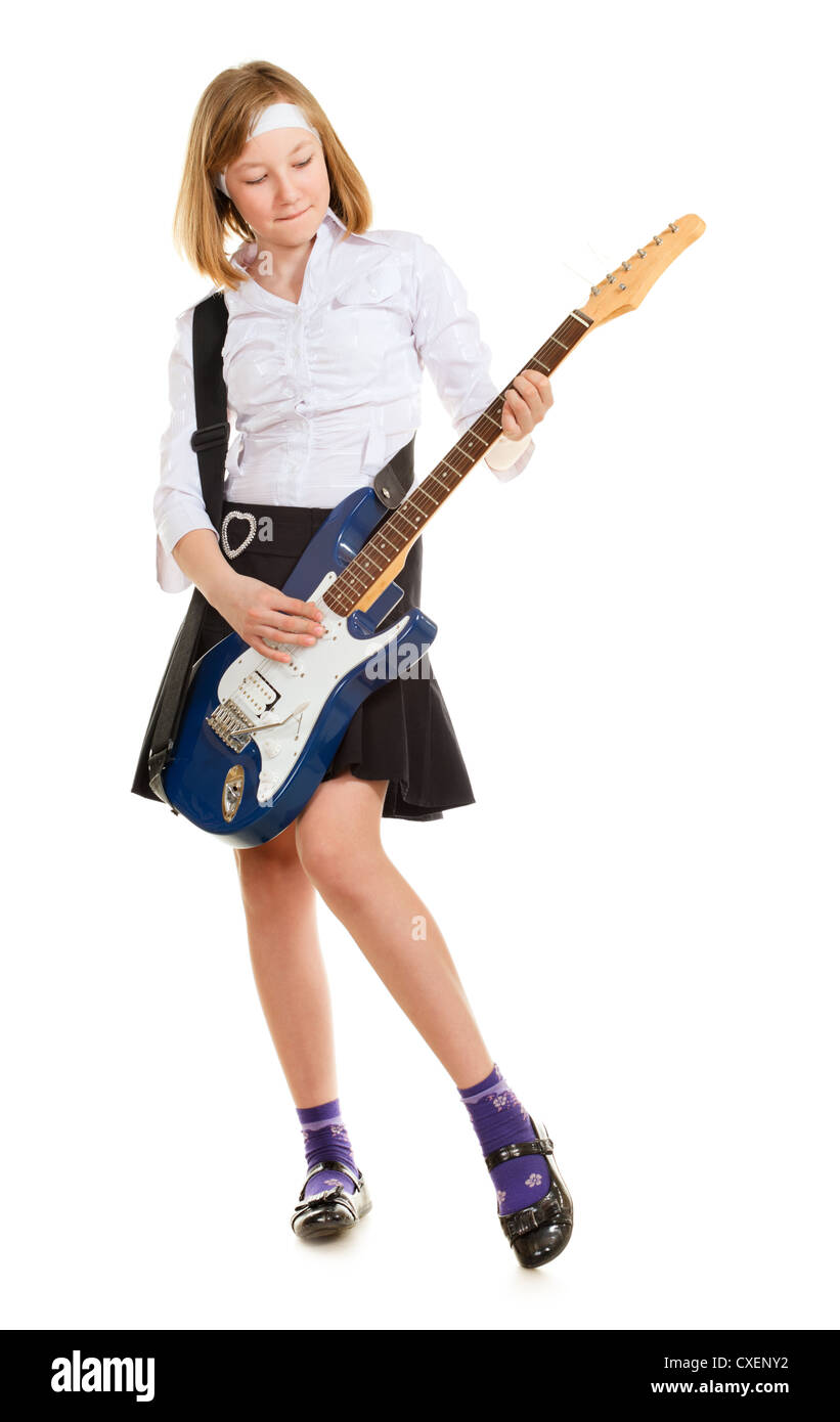 Teen Girl Rockstar Stock Photo - Alamy