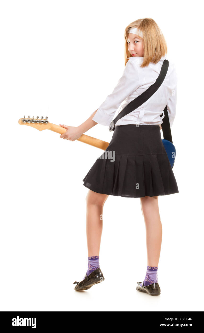 Teen Girl Rockstar Stock Photo - Alamy