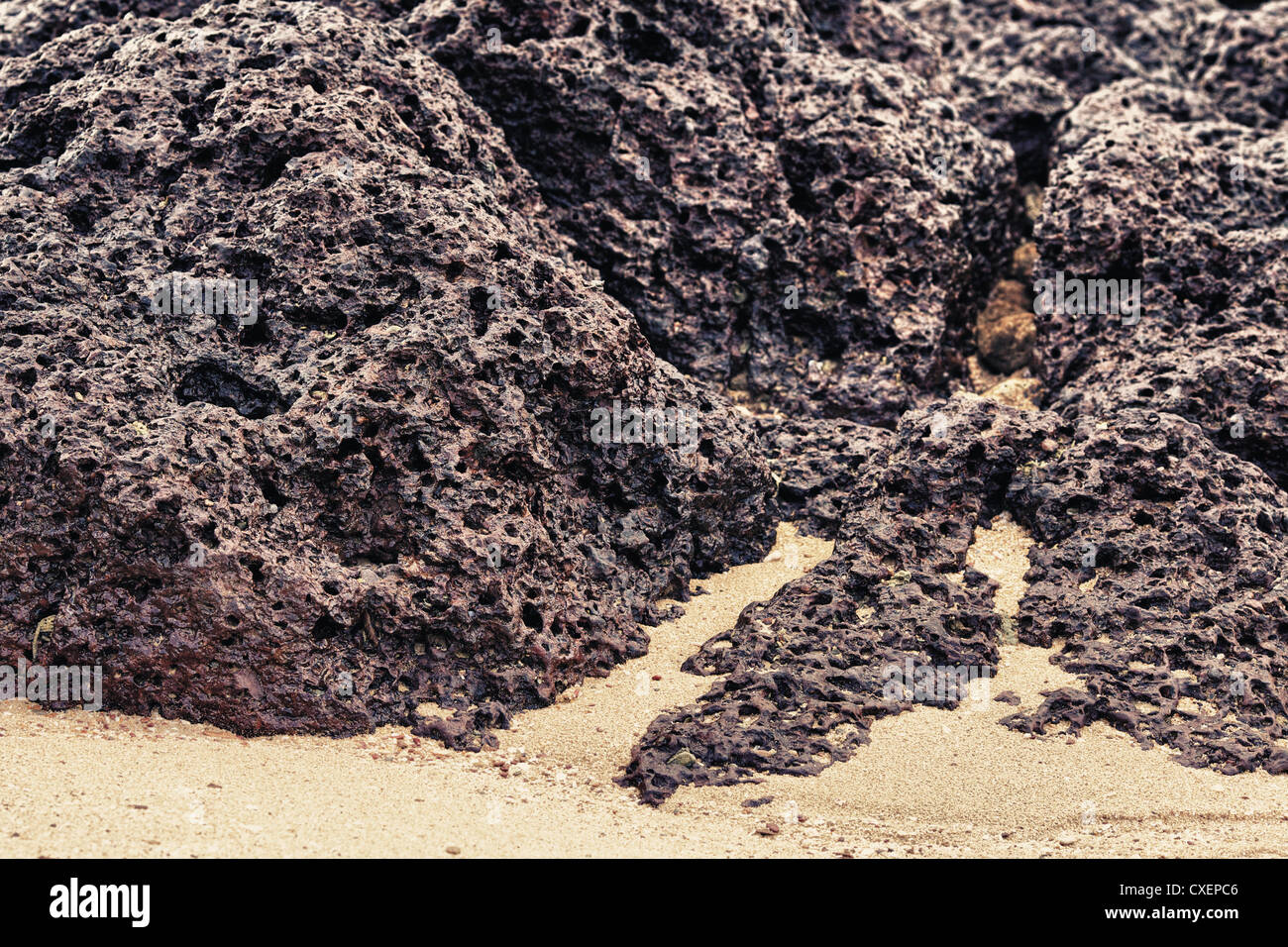 Rocks on a Shore Stock Photo - Alamy