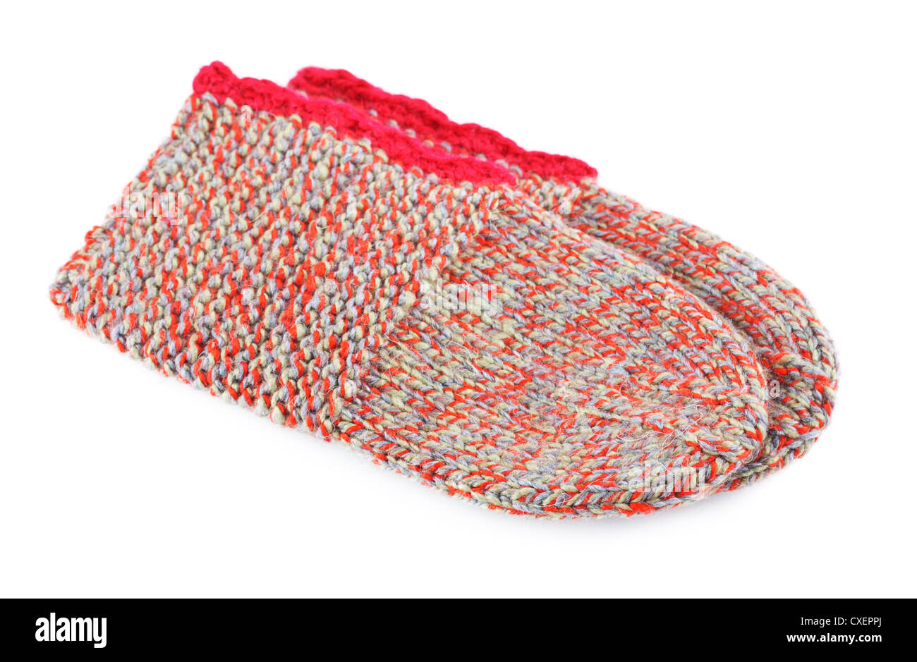 Wool Knitted Socks Stock Photo - Alamy