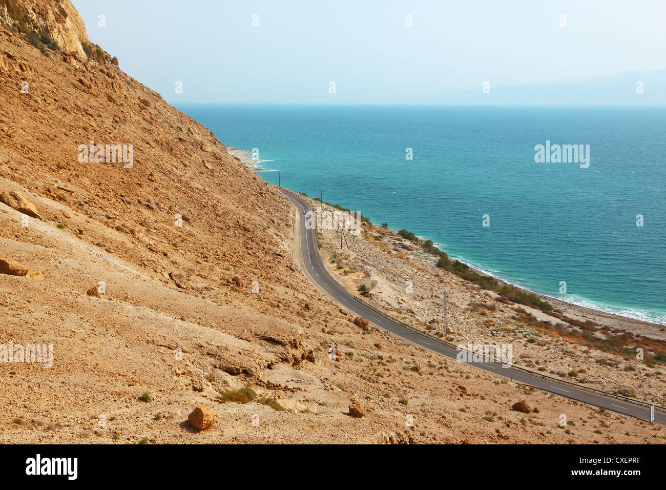 Picturesque road along the coast Stock Photo - Alamy