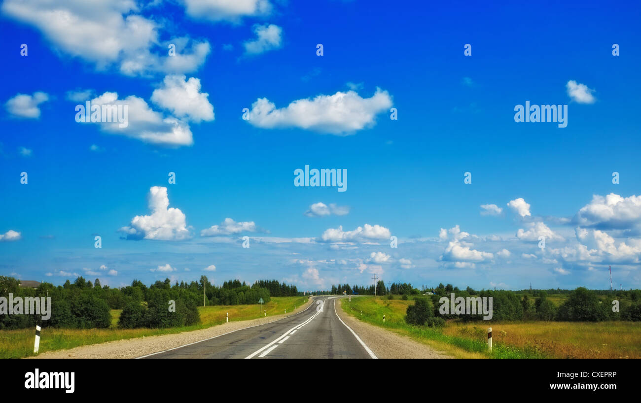 Forest highway hi-res stock photography and images - Alamy