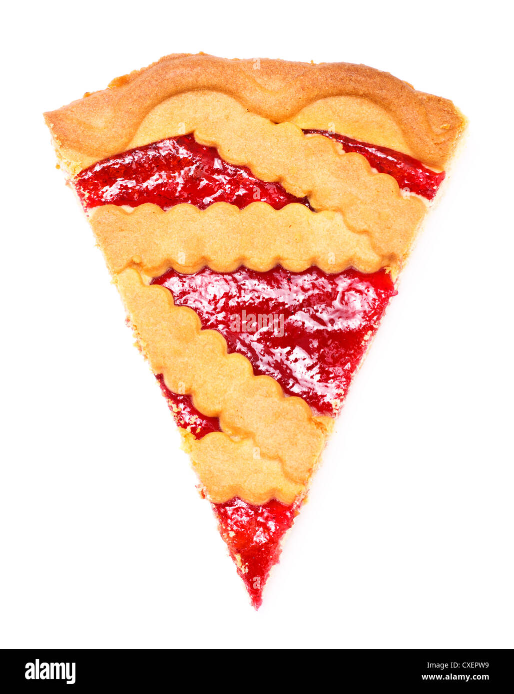 Cherry Pie Slice Stock Photo - Alamy