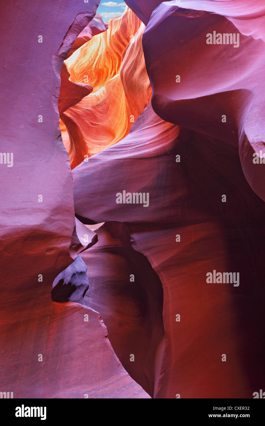 The color Antelope canyon Stock Photo - Alamy