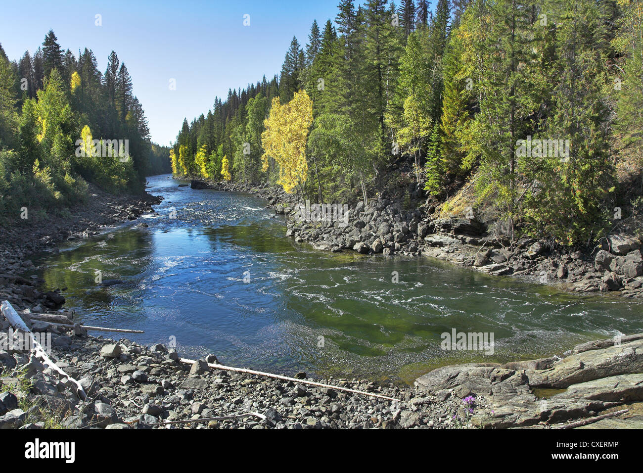Fast flowing rapid river waterfall hi-res stock photography and images ...