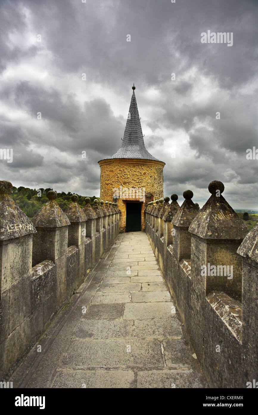 The wall and tower Stock Photo - Alamy