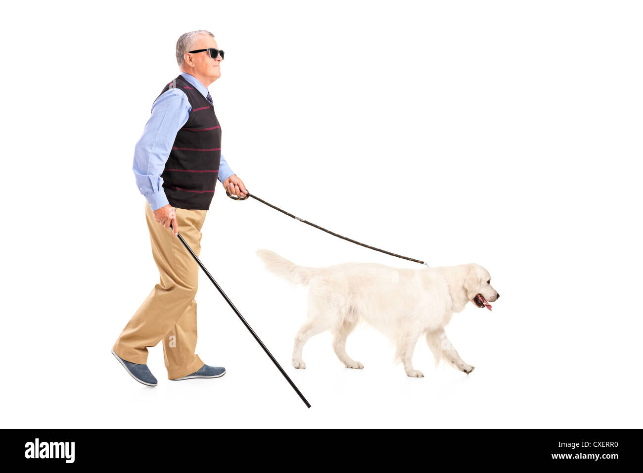 Blind Man Walking Stick