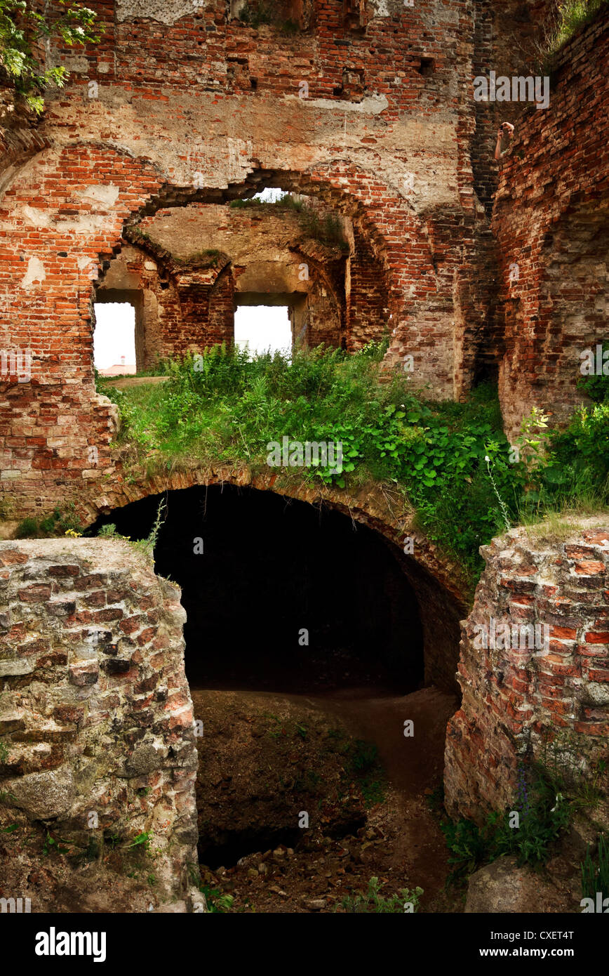 ruins of old castle Stock Photo - Alamy