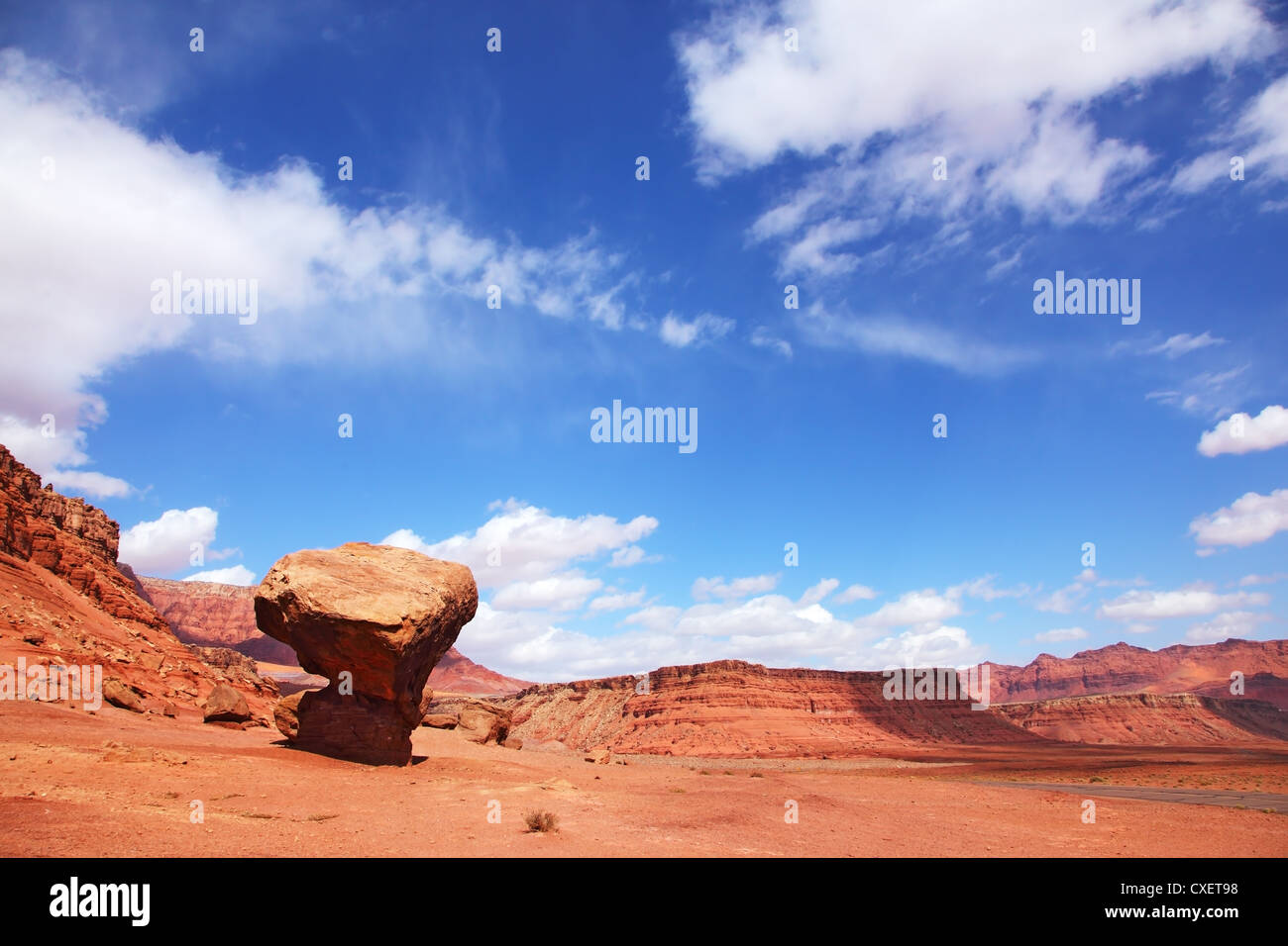 The desert of stone of red sandstone Stock Photo - Alamy