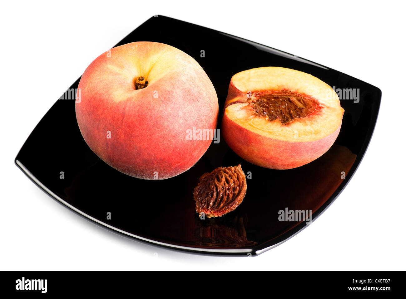 Peach pip hi-res stock photography and images - Alamy