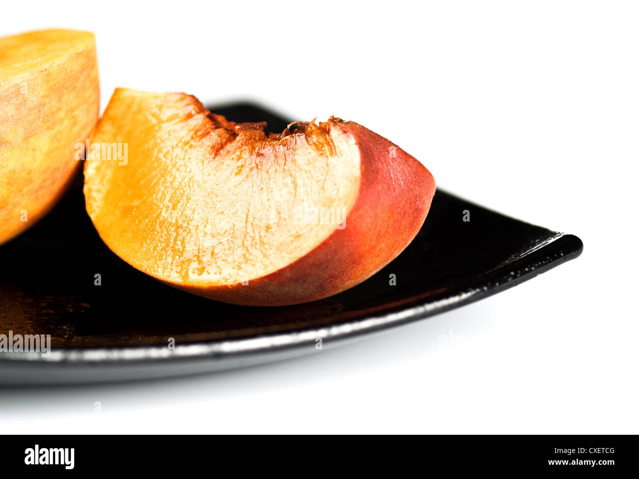 Peach pip hi-res stock photography and images - Alamy