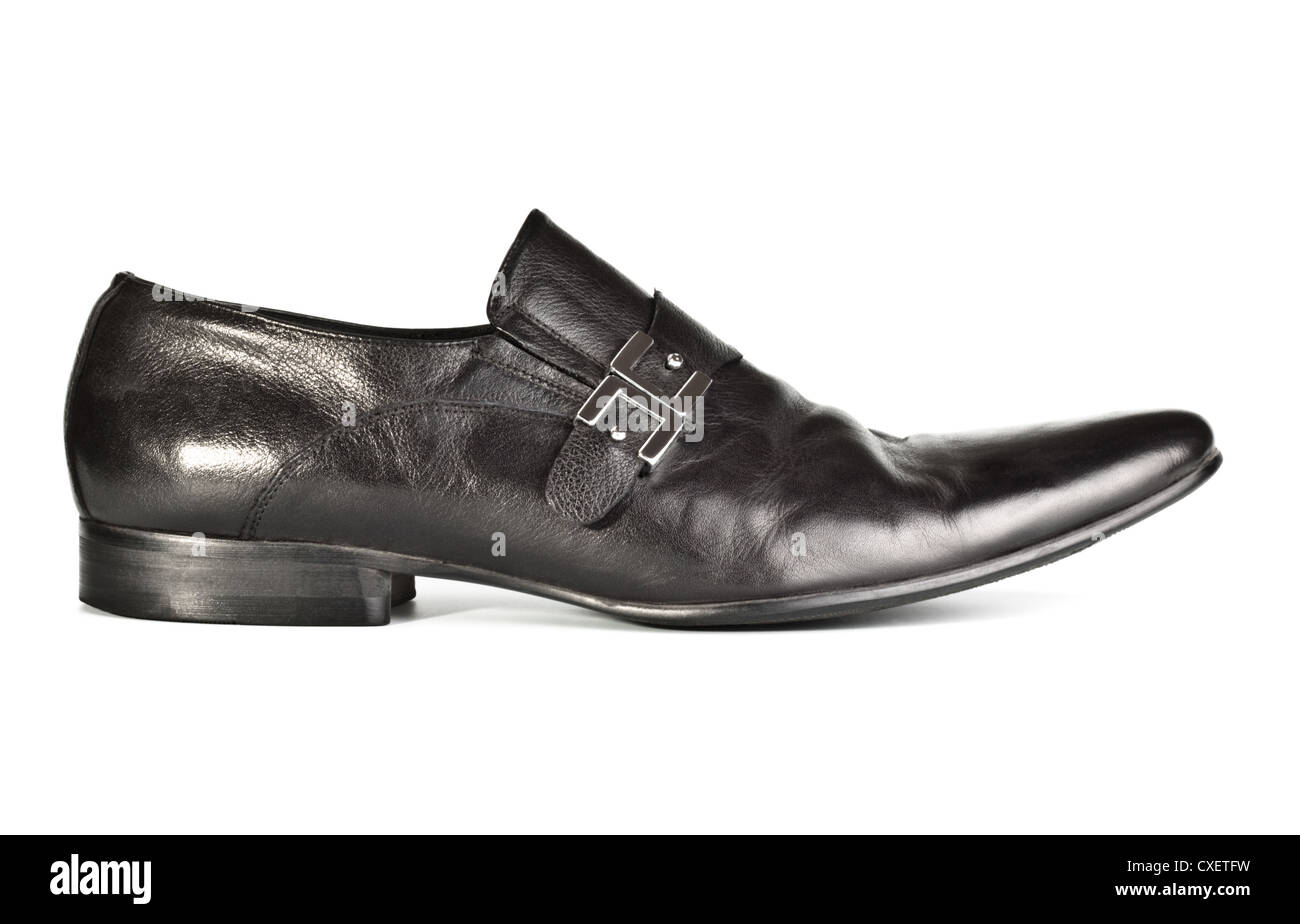 black male shoe Stock Photo - Alamy