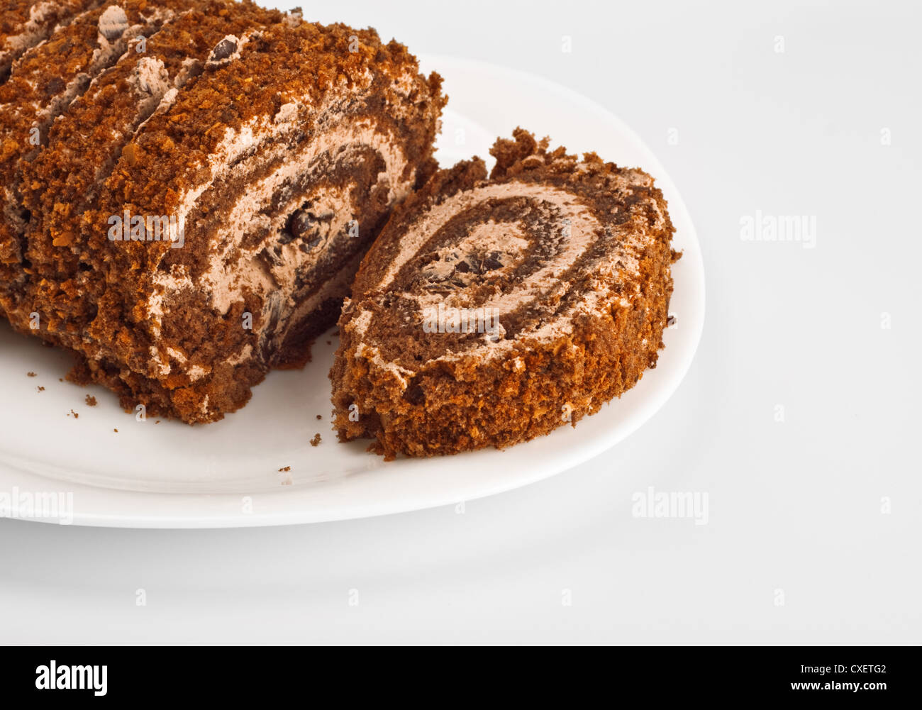 Sliced sweet roll white hi-res stock photography and images - Alamy