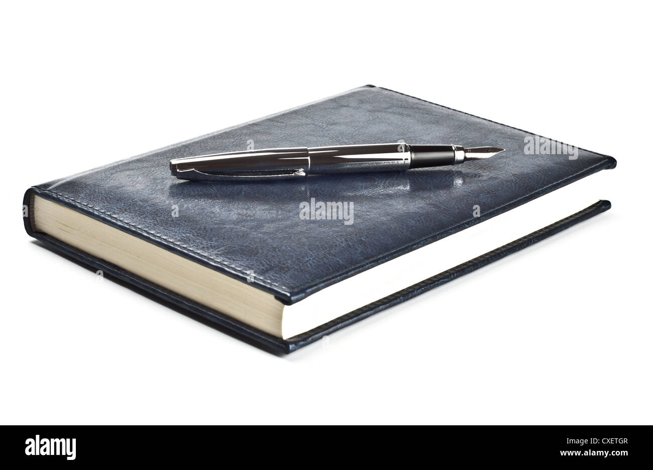fountain pen on diary Stock Photo - Alamy