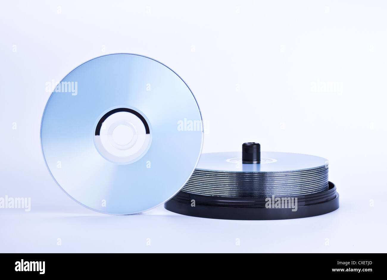 stack of printable discs Stock Photo - Alamy