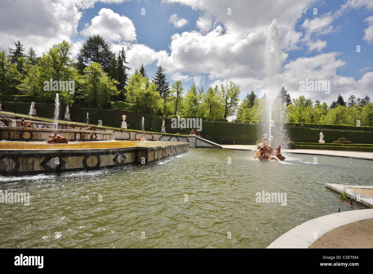 The ancient park in the Spanish city Stock Photo - Alamy