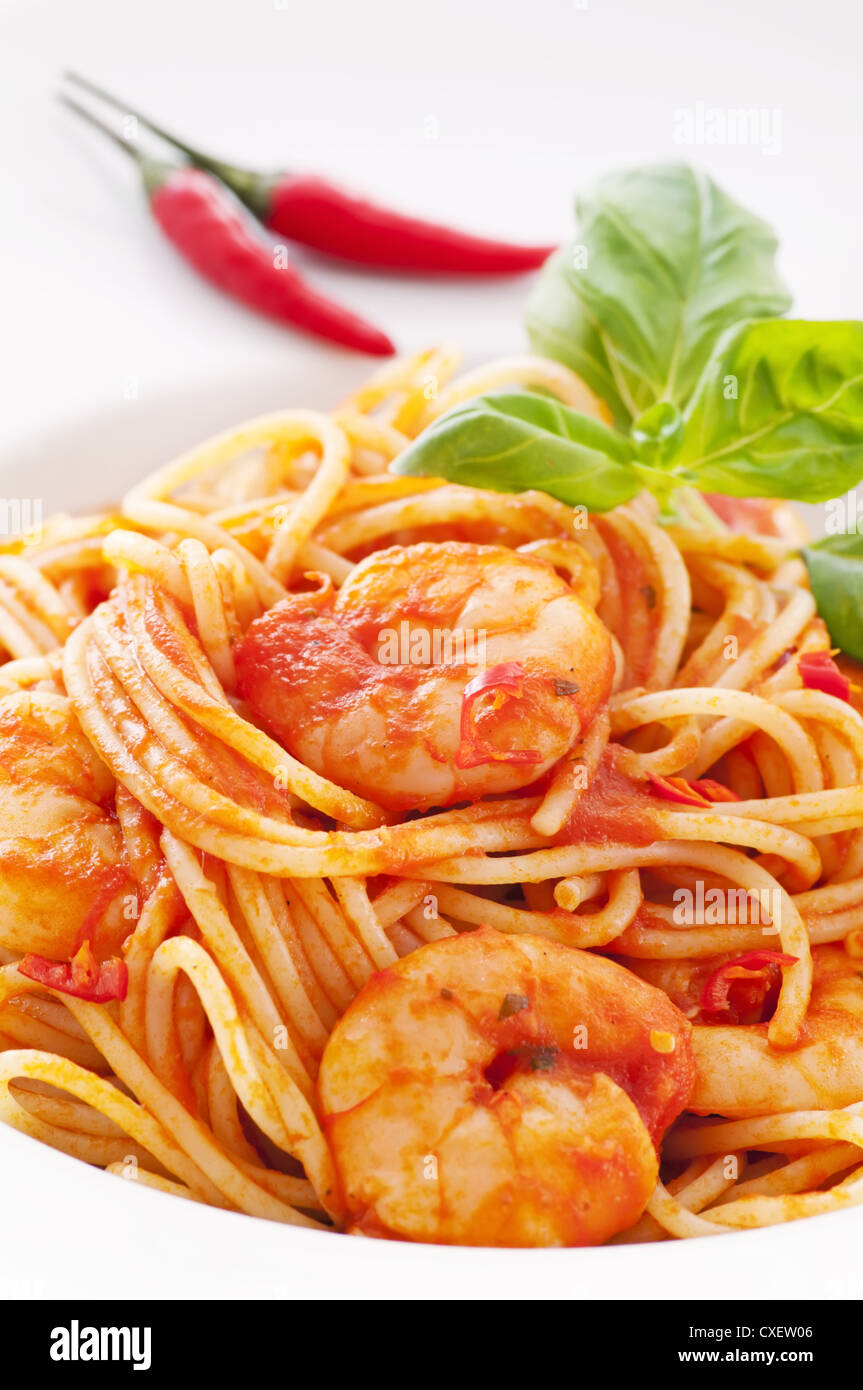 Prawns hot mediterranean sauce hi-res stock photography and images - Alamy