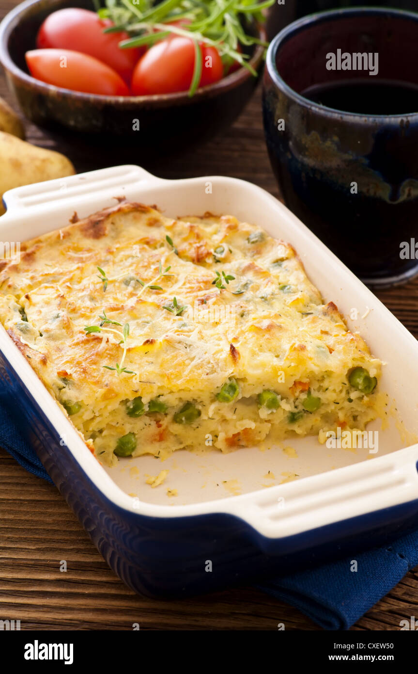 Potato terrine with pears Stock Photo - Alamy