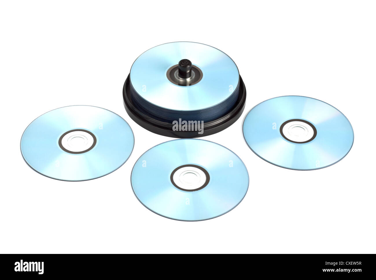 stack of printable discs Stock Photo - Alamy