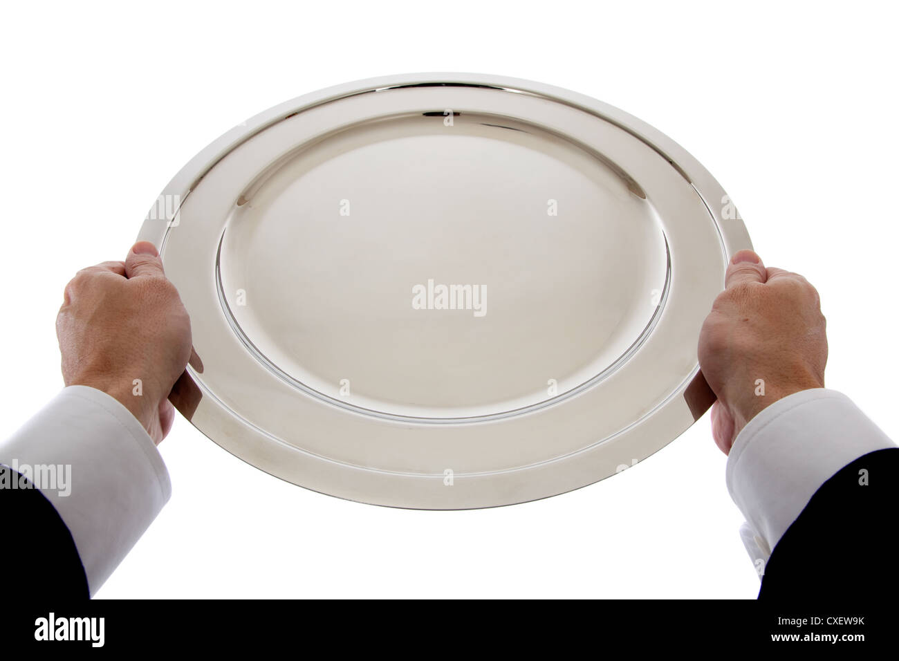 Hand Holding Serving Platter