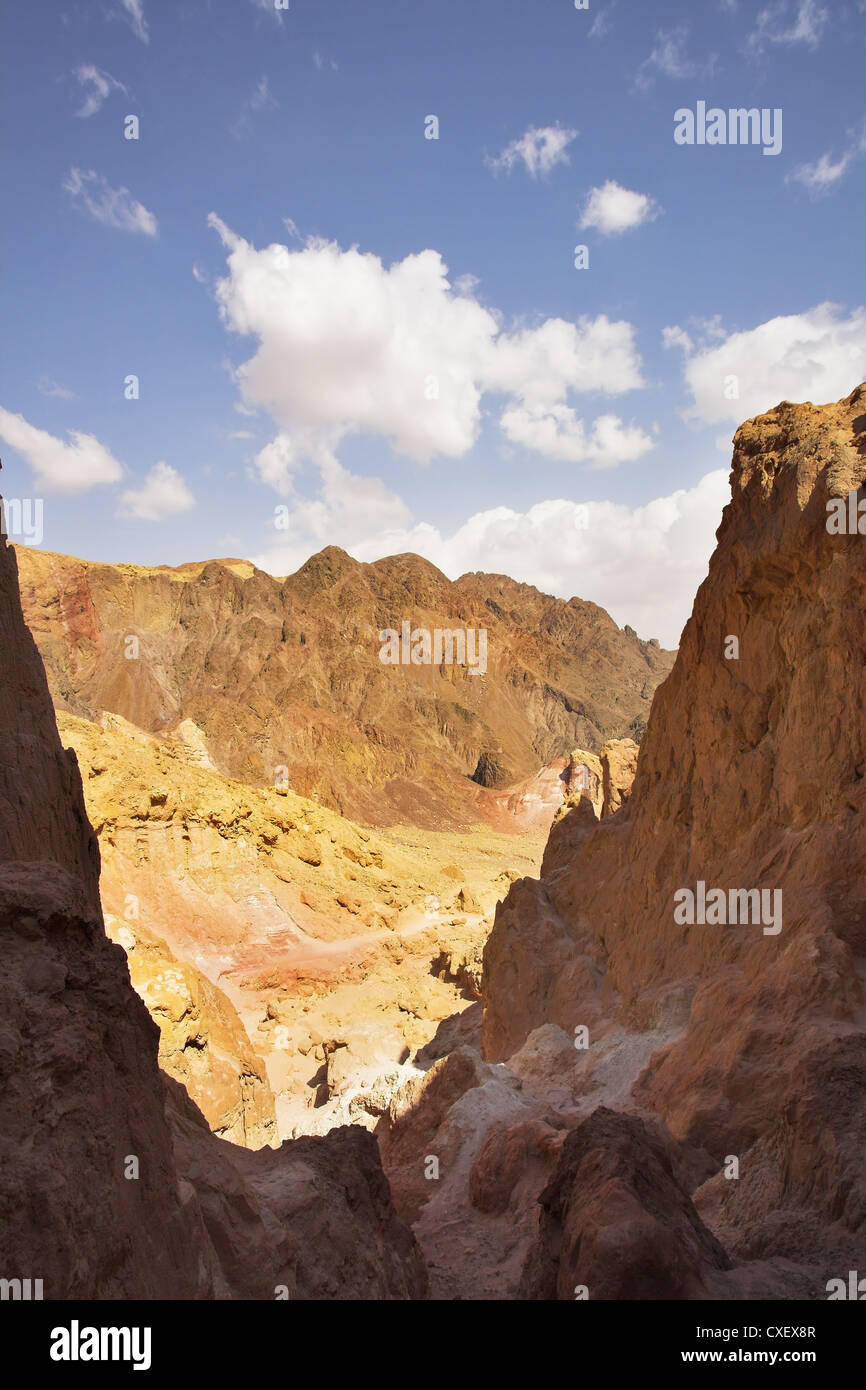 Columns Amram in stone desert near Red sea Stock Photo - Alamy