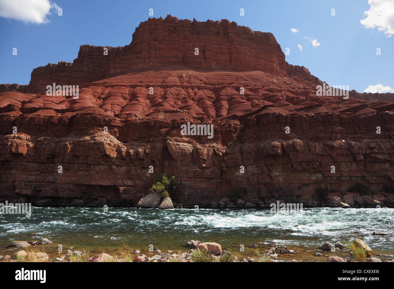The cliffs of sandstone and river Stock Photo - Alamy