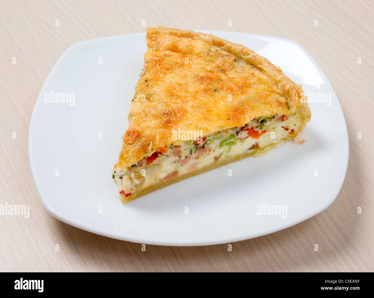 home pie with cheese and vegetable Stock Photo - Alamy