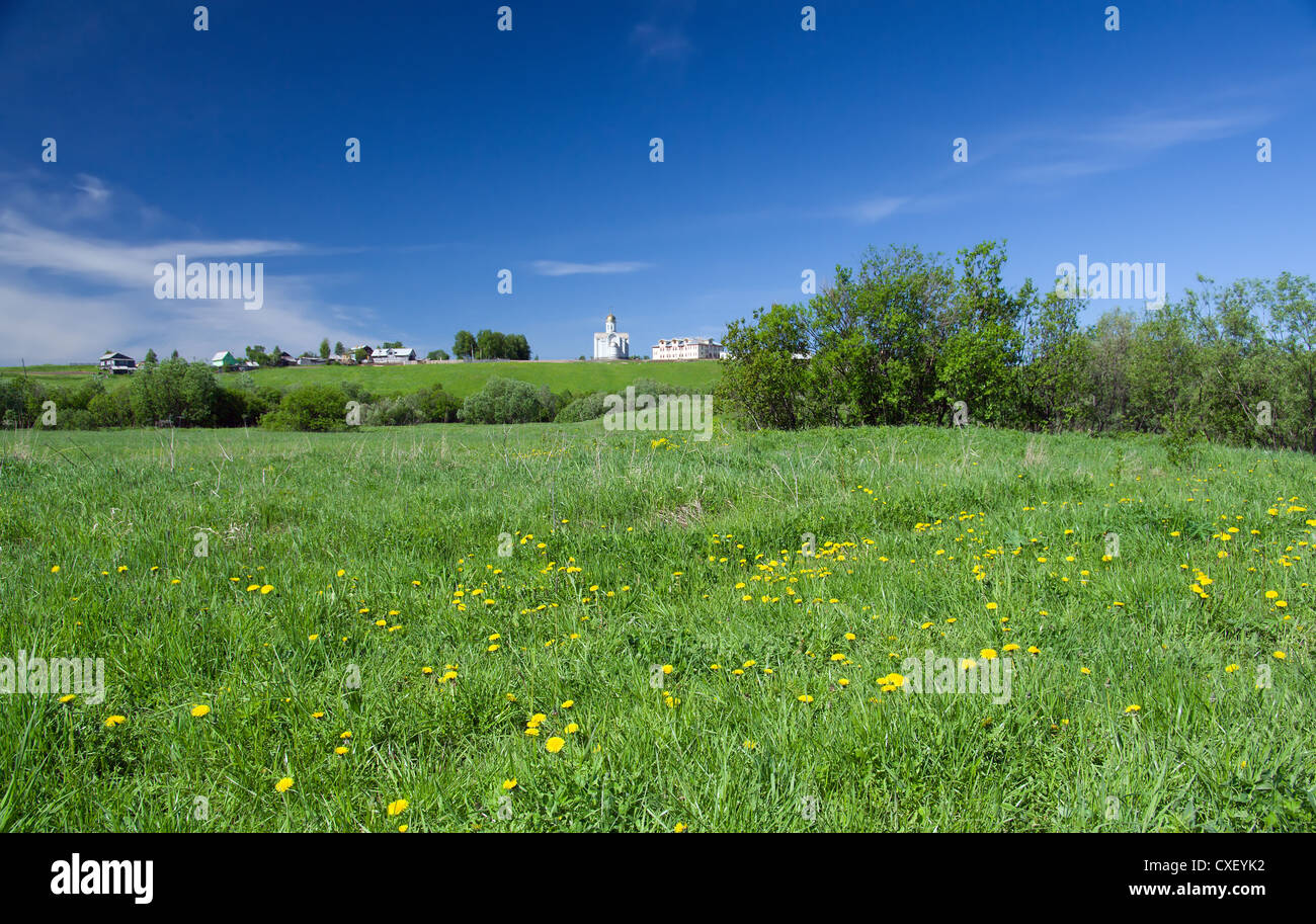 Beautiful Green Meadow Stock Photo - Alamy